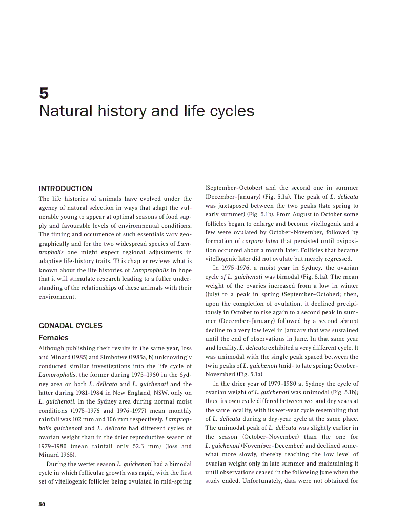 5 Natural history and life cycles | Biology of Skinks of the Genus ...