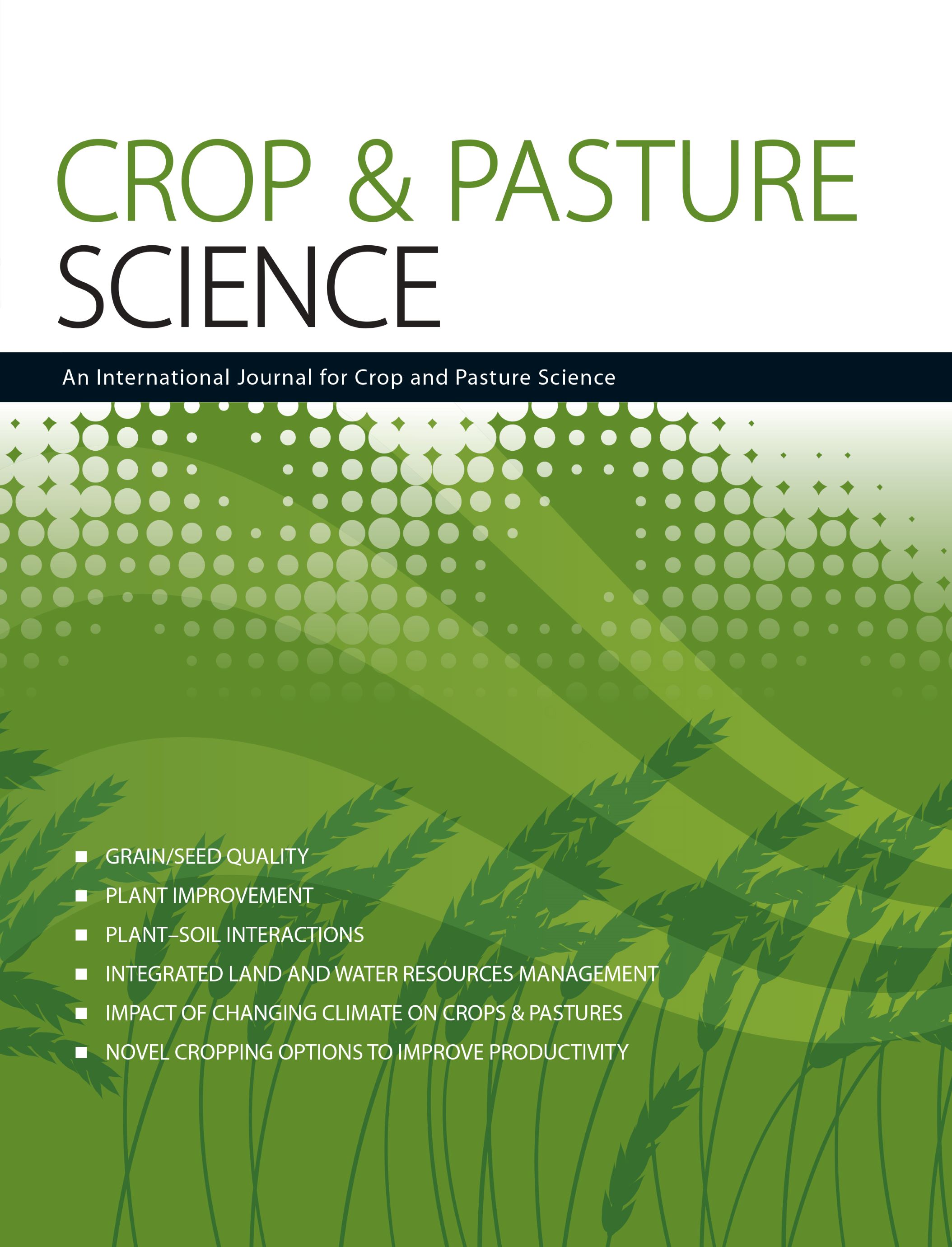 Volume 76 Issue 4 | Crop & Pasture Science | ConnectSci
