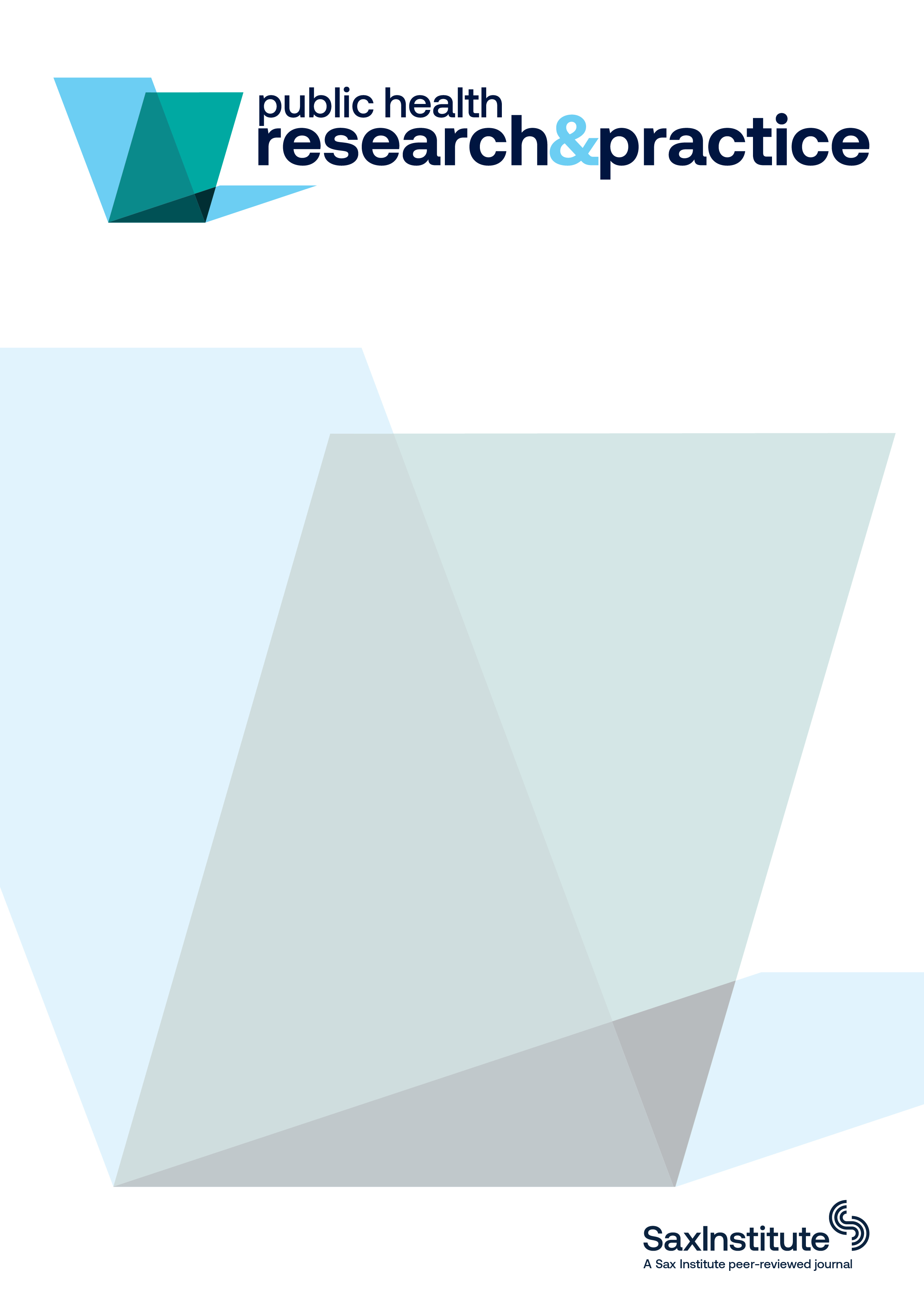 Public Health Research & Practice | ConnectSci